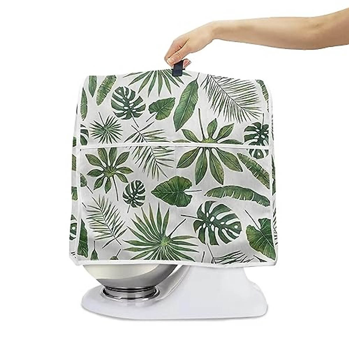 DISNIMO Tropical Leaves Stand Mixer Covers Fit Tilt Head and Bowl Lift Models Mixers, Washable Kitchen Appliance Cover Universal Fit Coffee Maker Blender Juicer, Easy to Clean