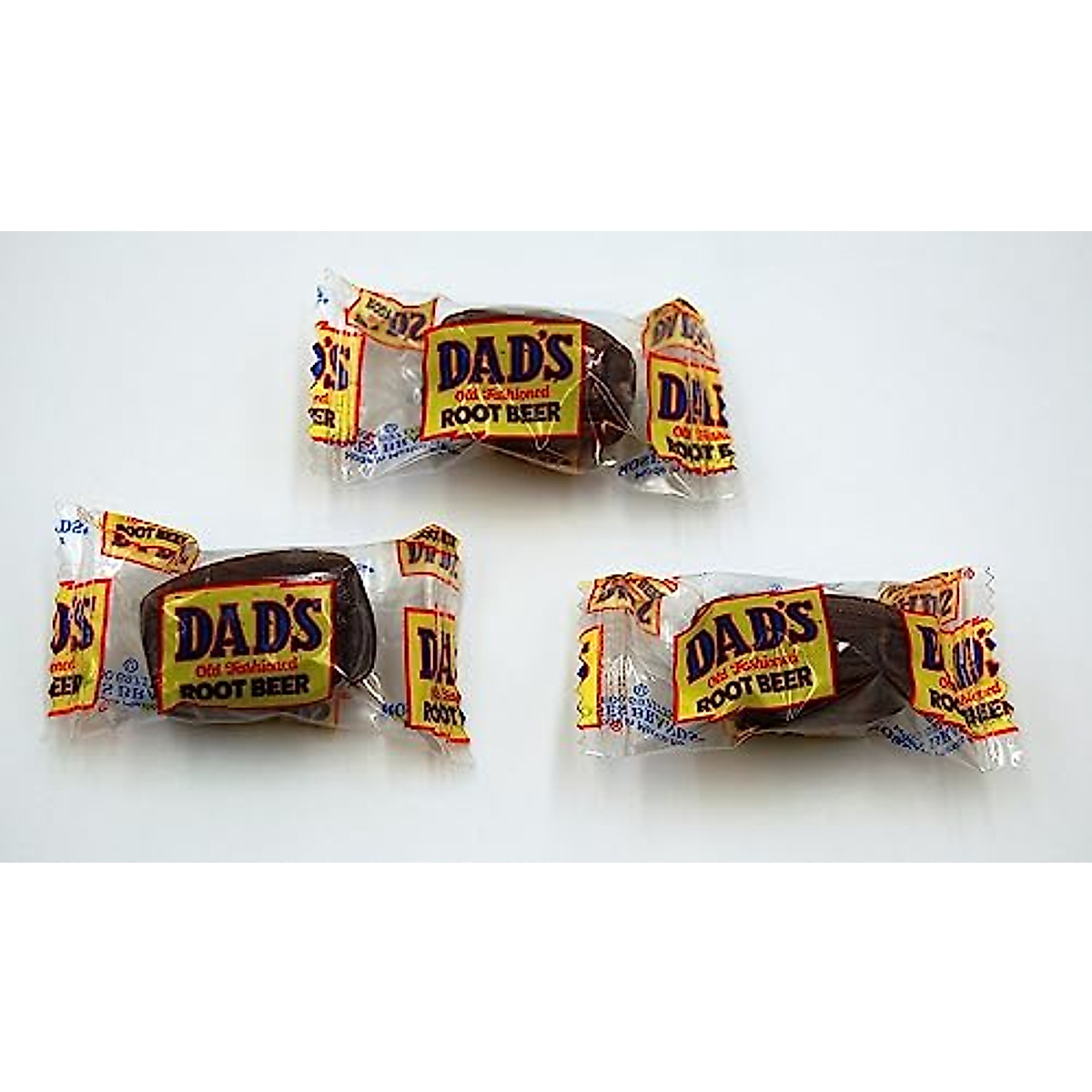 Dad's Root Beer Barrels - Old Fashioned Hard Candy 1.5 Lbs plus Snack Hotline Candy Tin | Individually Wrapped Bulk Candy