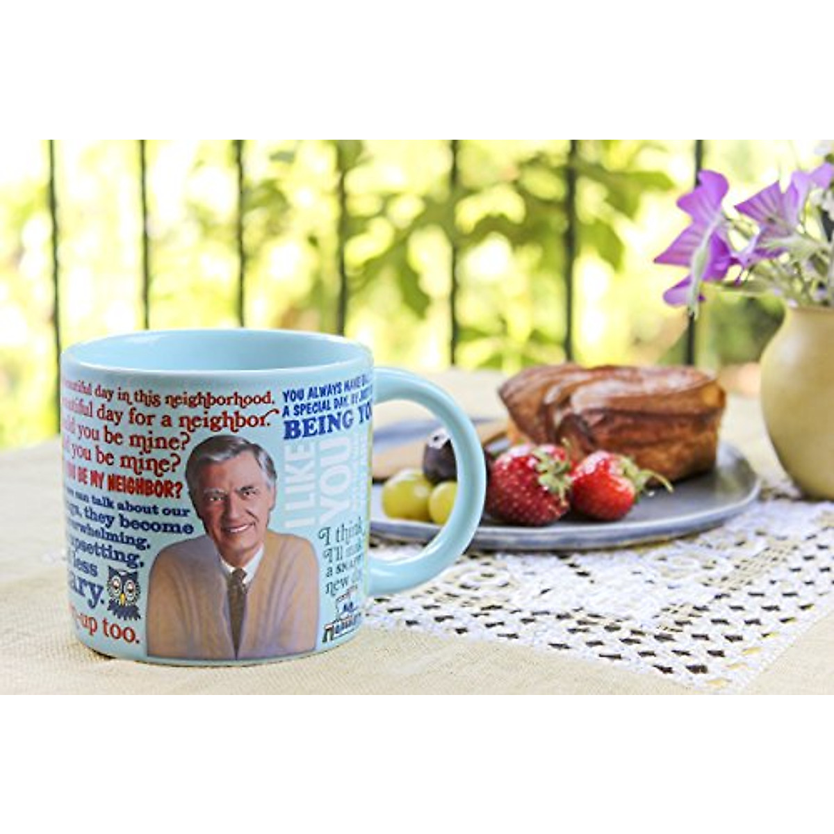 Mister Rogers Heat Changing Mug - Add Coffee or Tea and Mr. Rogers' Jacket Changes to His Sweater - Comes in a Fun Box