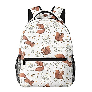 Squirrel Kids Backpack For Boys Girls Student Children'S School Bag Laptop Backpack Leisure Travel Camping Daypack