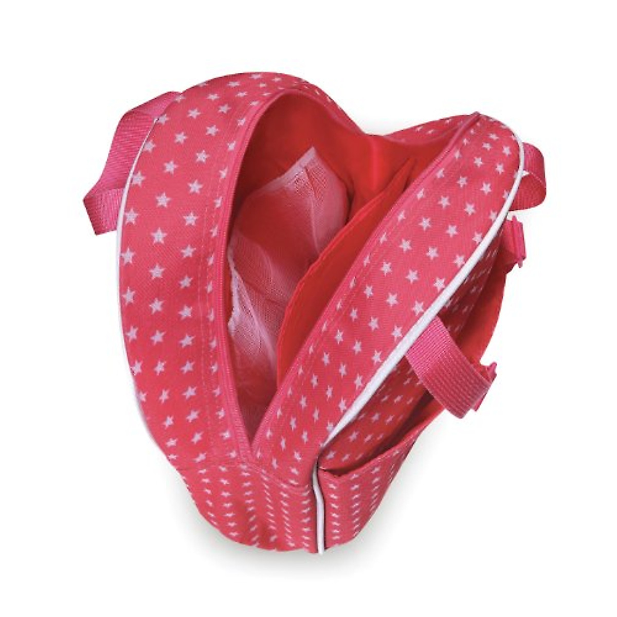 Badger Basket Toy Doll Travel Backpack Storage Bag for 18 inch Dolls - Pink/Star