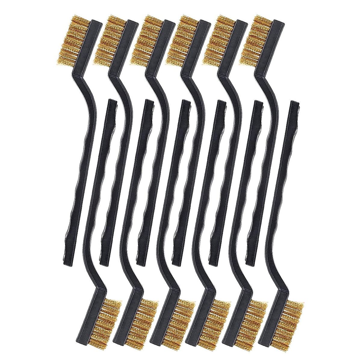 SUJAYU Brass Brush, Brass Wire Brush Rust Remover, Small Wire Brush Brass Brushes for Cleaning, Paint Stripper for Metal Wood Rustoleum Fabric Spray Paint (Brass, 12.00)