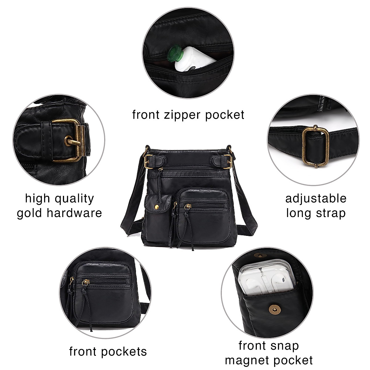 Scarleton Purses for Women, Crossbody Bags for Women, Crossbody Purse with Multiple Pockets, Mothers Day Gifts Purse Medium, H183313L - Green