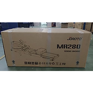 JOROTO Water Rowing Machine for Home Use, Foldable Rower Machine 330lbs Weight Capacity with Bluetooth Monitor, Phone Holder