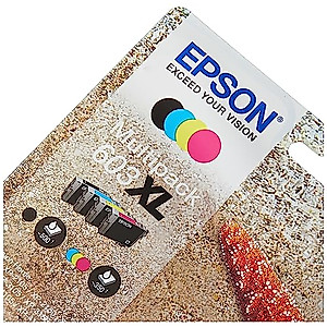 Epson Multipack 603XL Starfish Original XL High Capacity Ink Cartridges 4 Colours Black, Cyan, Magenta, Yellow, XP-2100 XP-2150 XP-3100 XP-3150 XP-4100 WF-2810DWF WF-2820 WF-2830DWF