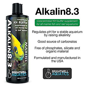 Brightwell Aquatics Alkalin8.3 - Concentrated KH Buffer Supplement for All Marine and Reef Aquariums