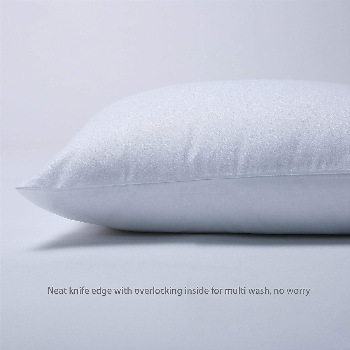 CaSaJa 2 Pack White Soft Toddler Pillowcases, 14"x20", Fits Toddler Travel Baby Pillow Sized 12"x16" 13"x18" 14"x19", Kids Bedding Pillow Cover, Envelope Closure Machine Washable and Easy Care