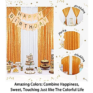 Sequin Curtains 2 Panels 2FTx8FT Gold Glitter Backdrop Gold Sequin Photo Backdrop Wedding Pics Backdrop Y1121