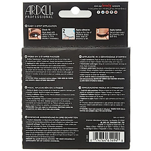 Ardell Demi Wispies False Eyelashes Black, Eye Make-Up Enhancement, Full Volume Strip Lashes - 4 pairs, 1 Pack