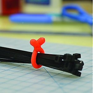 Nite Ize Gear Bendable Tie, 3in - Asst. 4 Pack O,G,R,Blk GT3-4PK-A1