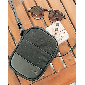 LOCTOTE Anti Theft Crossbody Bag | Slash Resistant, RFID Blocking and Waterproof Mini Crossbody Bag | Keep Cell Phone, Passport and Money Safe | Small Cross body Bag | Cell Phone Wallet