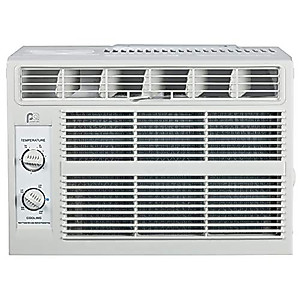 Perfect Aire5PMC5000 5,000 BTU 115-Volt Window Air Conditioner with Mechanical Controls, Installation Kit, Washable Filter, 150 sq. ft., White