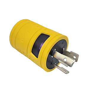 Parkworld 691746 Power Adapter Generator 3-Prong 30 AMP Locking L5-30P Male to Household Regular 5-15R Female (Also for 5-20R)