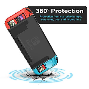 Nyko Dpad Case for Nintendo Switch - Dockable Protective Case with Removable Precise Dpad - Stores up to 3 Games, Drop Protection, Game Storage, and Ergonomic Design.