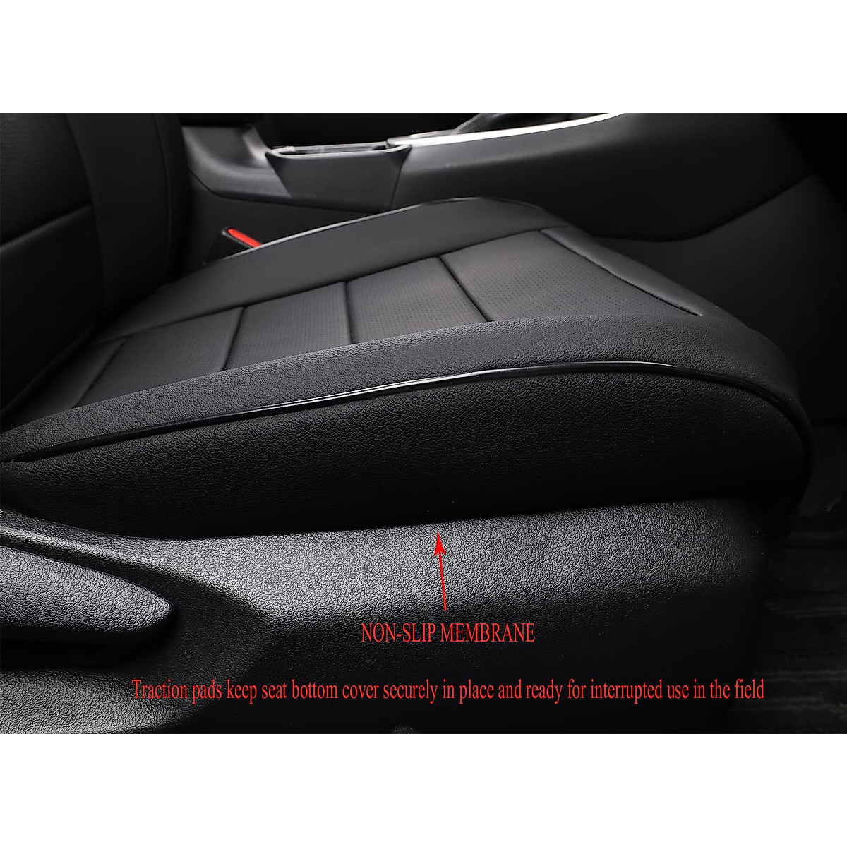 EKR Custom Fit Corolla Car Seat Covers for Select 2020 2021 2022 Toyota Corolla L LE - Full Set,Leather (Black)