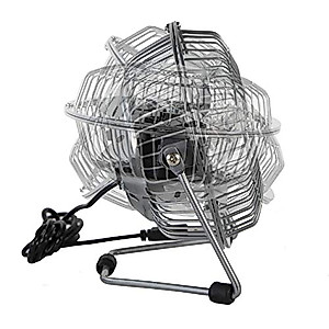 CCC COMFORT ZONE 4" High Velocity Desk top Fan, 4" Adjustable Cradle, Assorted
