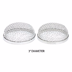 Camco Flying Insect Screen | Features a Heavy-Duty Stainless Steel Mesh Cover and Fits Most Duo-Therm and Suburban Furnace Vents (42141)