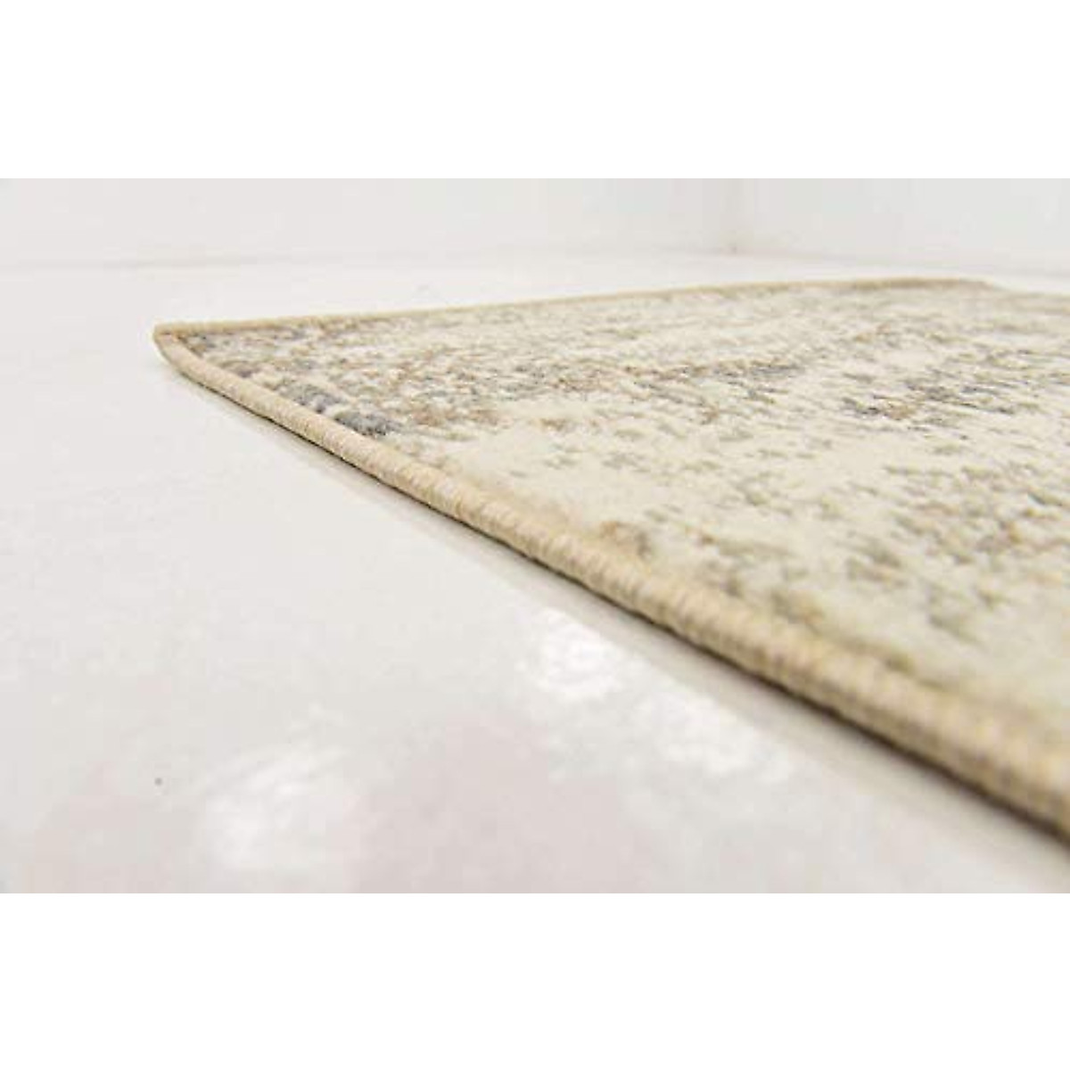 Unique Loom Tuareg Collection Distressed Abstract Traditional Vintage Area Rug, 4 ft x 6 ft, Beige/Brown