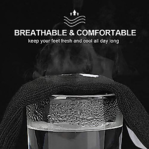 boruizhen Men's Athletic Crew Socks basketball Socks Sport Compression Cushion Socks for Running and Training (6 Pairs)