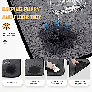 2-Pack Pee Pads for Dogs, 36x41 Inch Puppy Pads,Washable Pee Pads for Dogs , Absorbs Lots of Urine, Puppy Potty Puppy Pads Pet Training Pads for Crates, Kennels, Fences