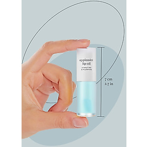 NOONI Vegan Appleseed Lip Oil - Applemint | Long-Lasting, Moisturizing, Plumping, Revitalizing for Dry Lips, Waterproof, No Peel Off, Korean Tint, Valentine Day Gifts, 0.12 FL Oz