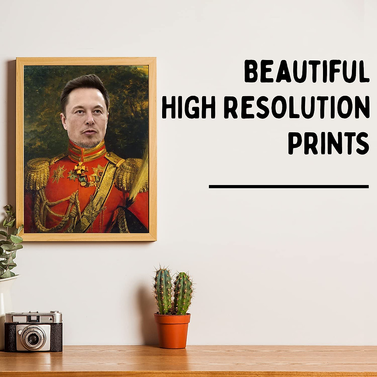 Funny Celebrity Poster Art - Faux Oil Painting Print - Novelty Pop Culture Artwork Gift - Ultra High Resolution - Made in USA