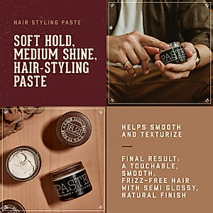 18.21 Man Made Hair Styling Product, 2oz. Original Sweet Tobacco Scent in Paste with Natural Shine Finish