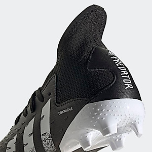 adidas Firm Ground Predator Freak .3 Soccer Shoe (boys) Black/White/Black 2 Little Kid