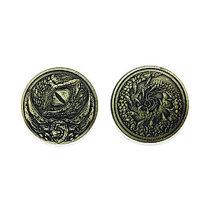 Norse Foundry Dragon Variety Pack (Set of 10) (Metal Plated Novelty) Adventure Coins for RPGs/LARP | DND Pathfinder Live Action Role-Playing Games