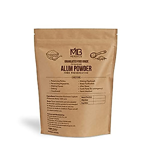 MB Herbals Alum Powder 100 Gram (3.5 oz) | Granulated Potassium Alum Powder | Purified Through Shodhan Process | Granulated Powder