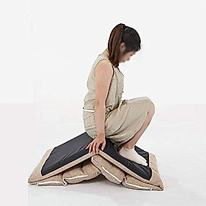 GYDJBD Lazy Sofa, Outdoor Indoor Soft-Brushed Polyester Cord Multiangle Floor Chair,110cmx56cmx65cm Khaki