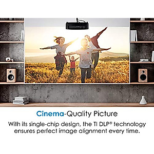 Optoma HD146X High Performance Projector for Movies & Gaming | Bright 3600 Lumens | DLP Single Chip Design | Enhanced Gaming Mode 16ms Response Time