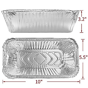 BSARTE 2X Larger Grease Cup Tray and Aluminum Drip Pans Liner(10 Pack) Compatible with Blackstone 28" 30" 36" Flat Top Griddles, Rear Grease Collection Catcher Pan Accessories