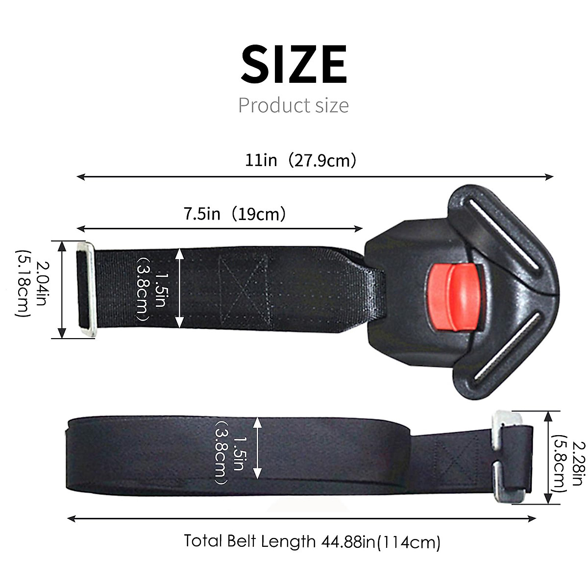 Universal Baby Highchair Stroller Pushchair 5pt 5 Point Safety Harness with Locking Buckle Adjustable Straps