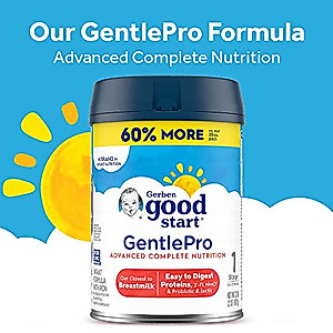 Gerber Good Start Baby Formula Powder, GentlePro, Stage 1, 32 Ounce (Package May Vary)