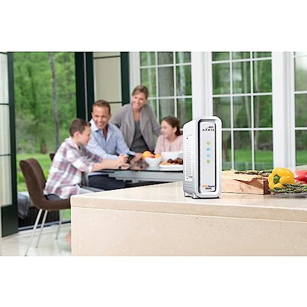 ARRIS SURFboard SB8200 DOCSIS 3.1 Cable Modem | Approved for Comcast Xfinity, Cox, Charter Spectrum, & more | Two 1 Gbps Ports | 1 Gbps Max Internet Speeds | 4 OFDM Channels | 2 Year Warranty,White