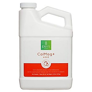 ENVY CalMag+ (4-0-0) Professional Grade Calcium, Magnesium and Iron Liquid Plant Food Supplement for Hydroponics & Soil (Quart)