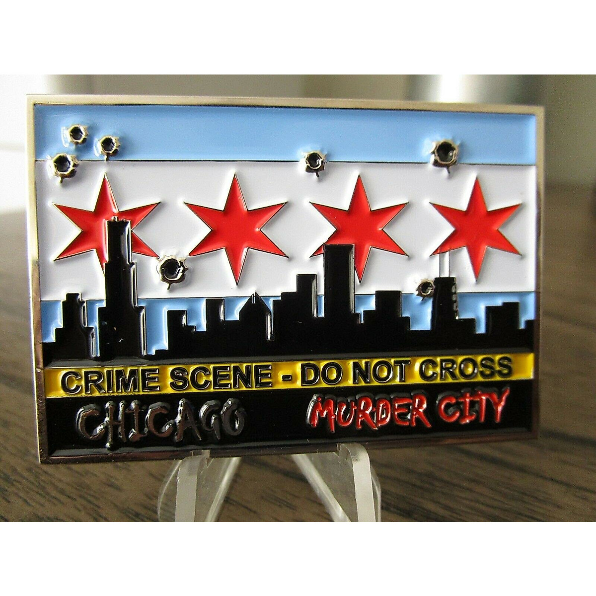 Chicago Police Department CPD Grim Reaper Help Wanted Murder City Challenge Coin