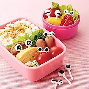 GOTOUCHI Food Picks Bento Lunch, Mini Container, Soy Sauce Case Container with Dropper - 4 Kinds Set Bento Box Accessories (Animals)