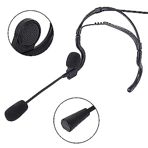 Pdflie Walkie Talkie Earpiece Behind The Head Over Ear Radio Headset Headphone with Boom Mic U94 Tactical PTT Compatible for Baofeng Kenwood UV-5R BF-F8HP 888S