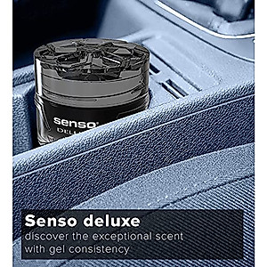 Senso French Fragrance Gel Air Freshener Odor Neutralizer For Home, Car, Much More. (Black)