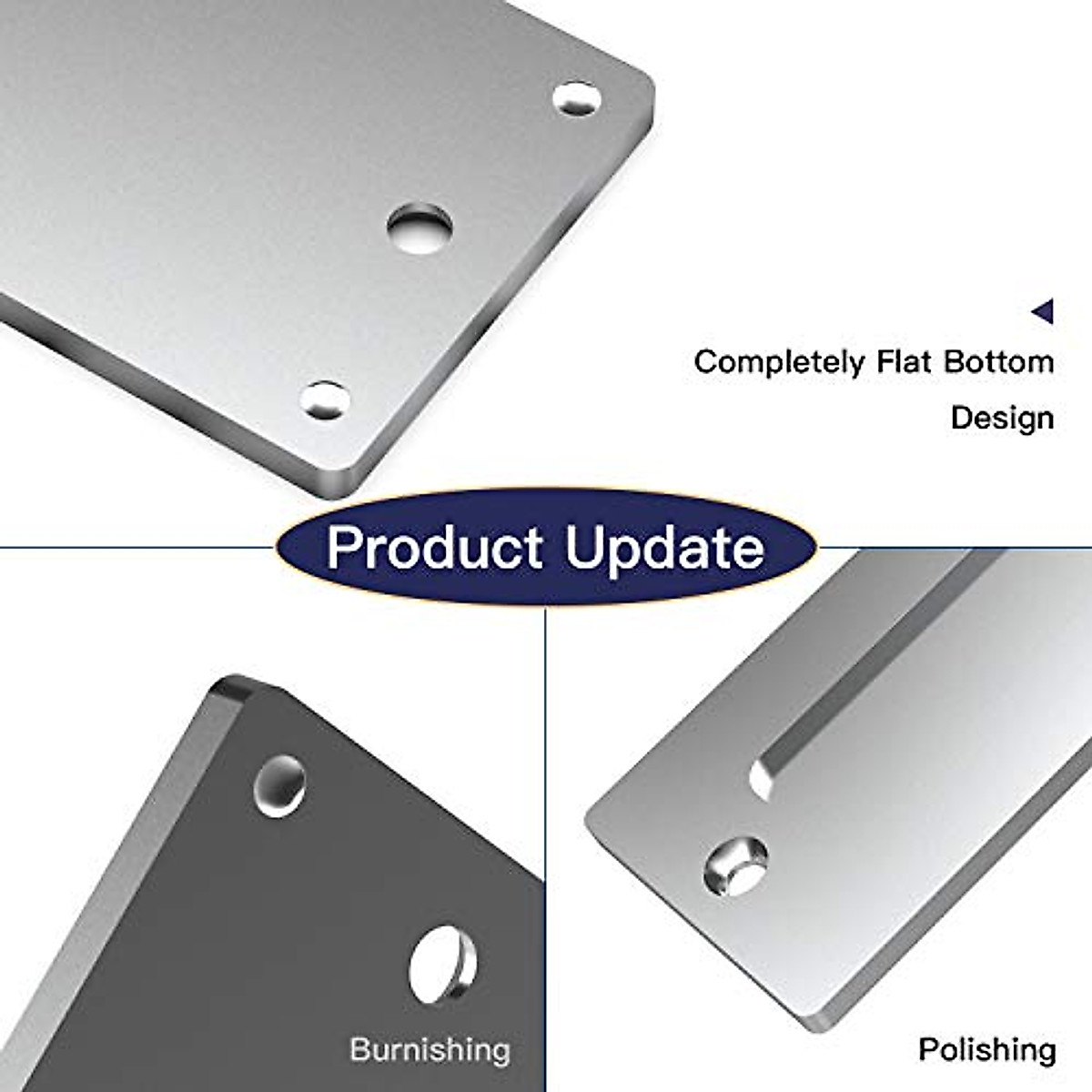 Orgerphy Stainless 7” Barn Door Handle Finger Pull Set (1 Pack)| Heavy Duty Modern Simple Invisible Handle for Gates Garages Sheds Barn Door, Pocket Door | with Flat Bottom Easy to Install