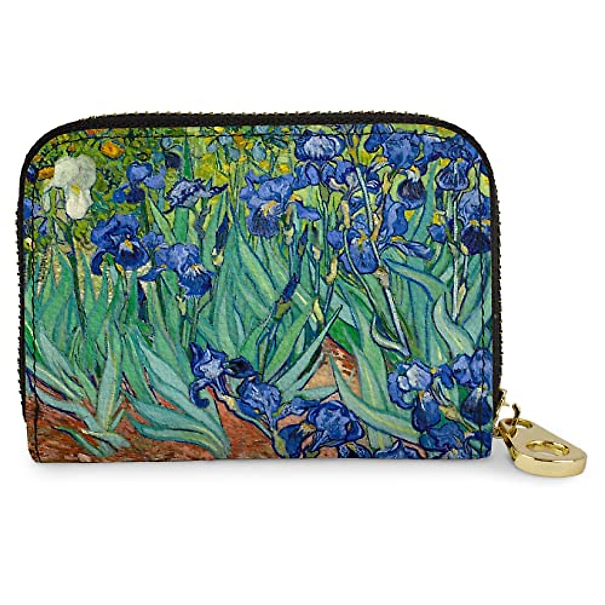 Monarque RFID Secure Zippered Wallet (Van Gogh Irises)
