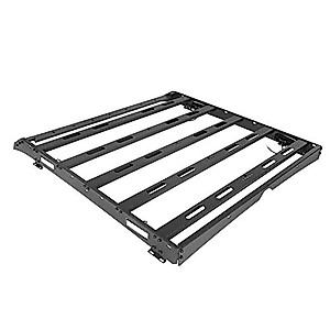 Hooke Road F150 Roof Rack Top Cargo Carrier Luggage Basket for Ford Raptor & F-150 Super Crew 2009 2010 2011 2012 2013 2014 Pickup Truck