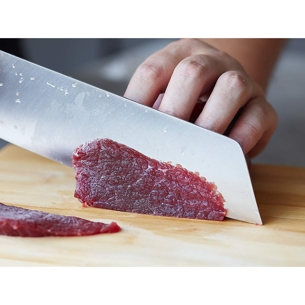 WELLSTAR Kiritsuke knife, Nakiri Vegetable Cleaver Kitchen Knife – Razor Sharp Forged German Stainless Steel Blade, Ergonomic Full Tang Handle, Multipurpose Use for Home Restaurant – Gift Box