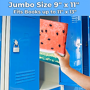 Book Sox Stretchable Book Cover: Jumbo Sprinkles Print. Fits Most Hardcover Textbooks up to 9 x 11. Adhesive-Free, Nylon Fabric School Book Protector. Easy to Put On. Washable & Reusable Jacket.