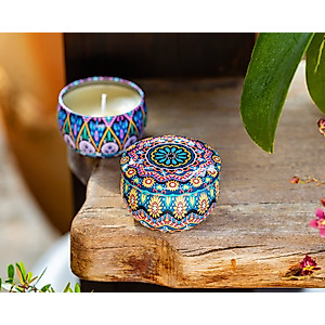 Ahyiyou Candle Tins Candle Making Kits 28 Pcs 28 Zodiac Patterns 2.2 OZ, DIY Empty Candle Containers with Lids, Candle Wicks, Wicks Holder, Wicks Stickers, Arts & Crafts, Storage & More