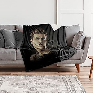Vampire Diaries Blanket, 50"x60", Forever Silky Touch Sherpa Back Super Soft Throw Blanket