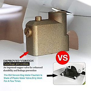 MATOP Dog Water Fountain Pet Waterer - Upgraded Outdoor Step-On Dog Water Dispenser Automatic Dog Waterer with 40" Hose for Dog Drinking Clean Fresh Cold Water Dog Fountain Outdoor Dog Water Toy