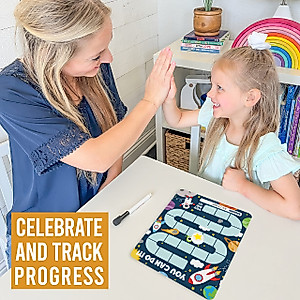 Space Reward Chart for Kids Behavior Chart for Home - Kids Reward Chart Magnetic Responsibility Chart for Kids, Toddler Reward Chart for Toddlers 2-4 Years, Good Behavior Chart for Kids at Home